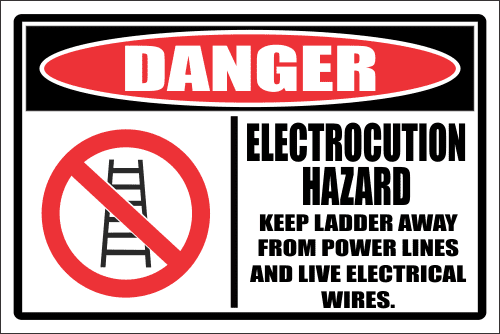 LD15 - Danger Electrocution Hazard Sign | Safety Signs & Equipment