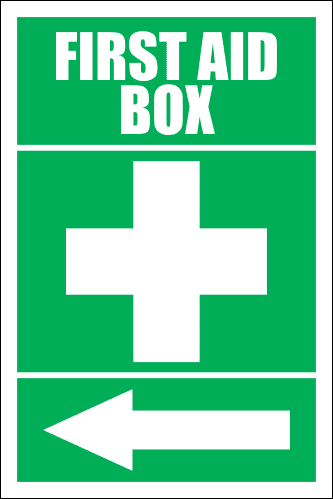 FA15 - First Aid Box Left Sign | Safety Signs & Equipment