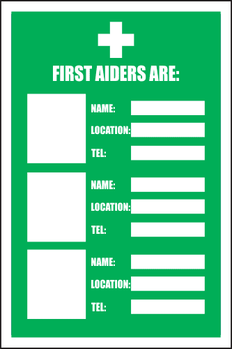 FA20 - First Aiders Sign | Safety Signs & Equipment