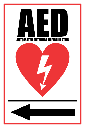 FA23 - AED Automated External Defibrillator Ahead Sign | Safety Signs ...