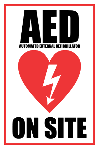 FA26 - AED Automated External Defibrillator On Site Sign | Safety Signs ...