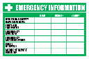 FA28 - Emergency Information Sign | Safety Signs & Equipment