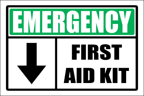 FA56 - Emergency First Aid Kit Sign | Safety Signs & Equipment