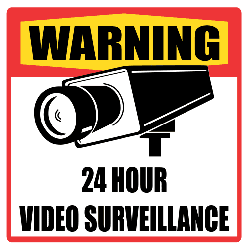 SE6 - Warning 24 Hour Video Surveillance Sign | Safety Signs & Equipment