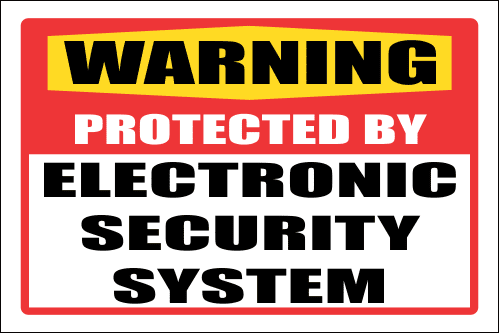 SE7 - Warning Electronic Security System Sign | Safety Signs & Equipment