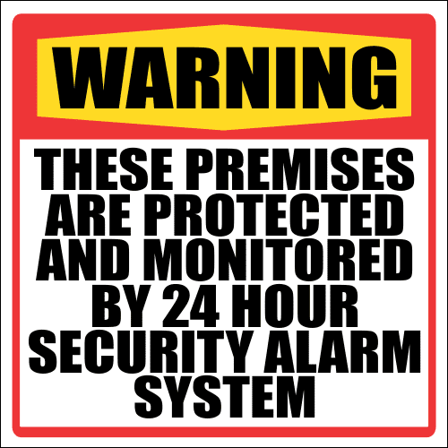 SE17 - Warning 24 Hour Security Sign | Safety Signs & Equipment