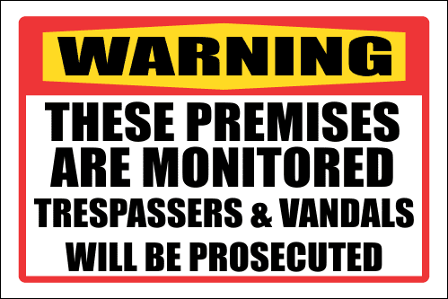 SE31 - Warning Premises Are Monitored Sign | Safety Signs & Equipment