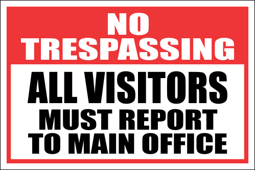 SE32 - No Trespassing Sign | Safety Signs & Equipment
