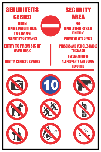 SE54 - Security Area Sign | Safety Signs & Equipment
