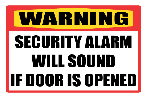 SE73 - Warning Security Alarm Sign | Safety Signs & Equipment