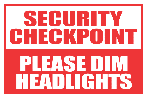 SE74 - Security Checkpoint Sign | Safety Signs & Equipment
