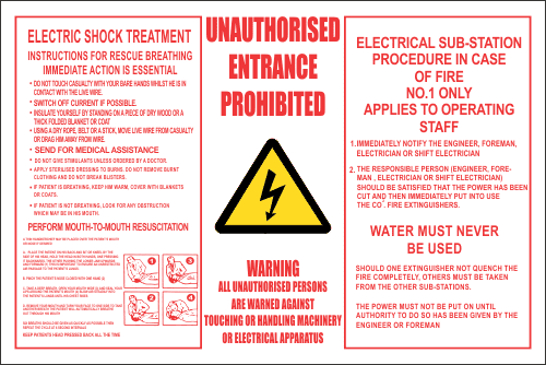 EL25 - Electrical Sub-Station Sign II | Safety Signs & Equipment
