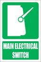 GA34 - Main Electrical Switch Safety Sign | Safety Signs & Equipment