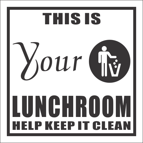 H14 - Lunch Room Sign | Safety Signs & Equipment