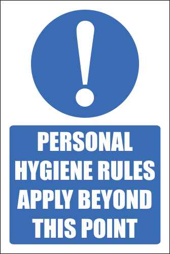 H18 - Personal Hygiene Rules Sign | Safety Signs & Equipment