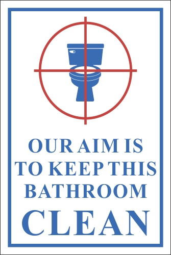 T17 - Our Aim Toilet Sign | Safety Signs & Equipment