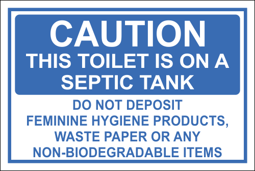T23 - Toilet Septic Tank Sign | Safety Signs & Equipment