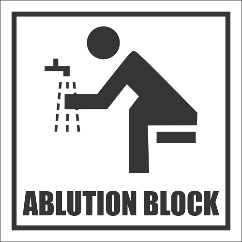 T33 - Ablution Block Sign | Safety Signs & Equipment