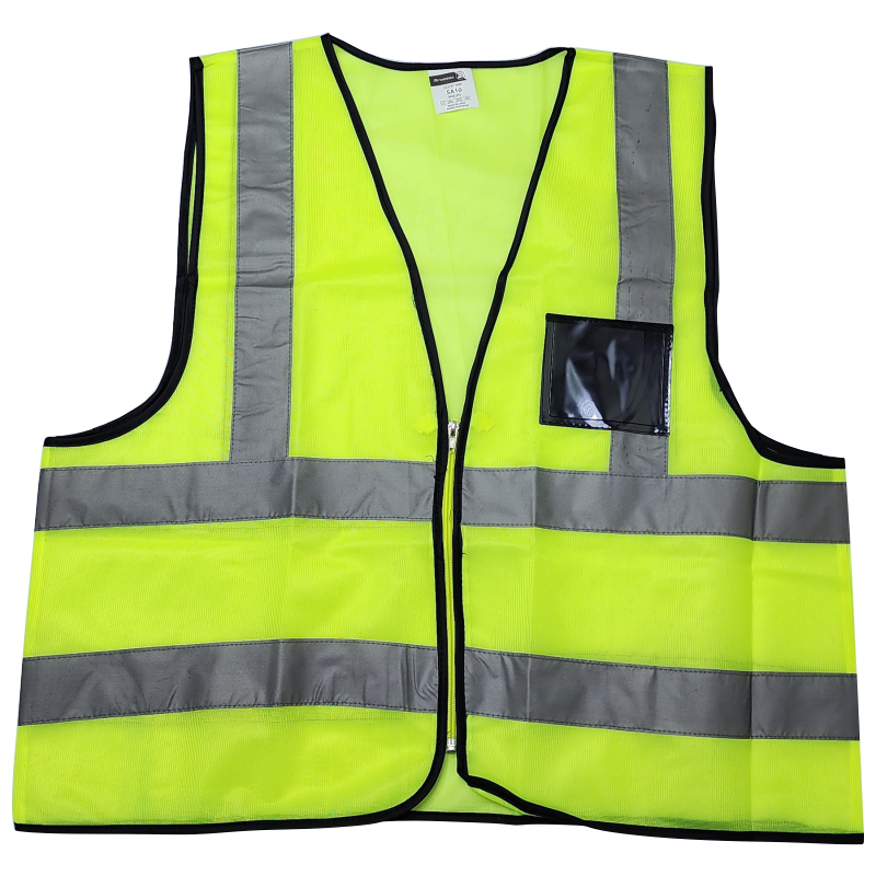 Lime Reflective Vest c/w ID Pocket | Safety Signs & Equipment