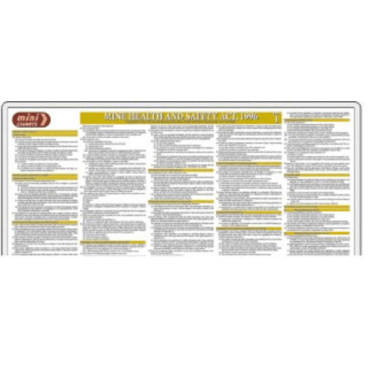 Mine Health & Safety Act Poster | Safety Signs & Equipment