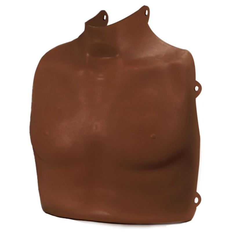 Practi-man - Male Advanced - Chest Skin - Dark | Safety Signs & Equipment