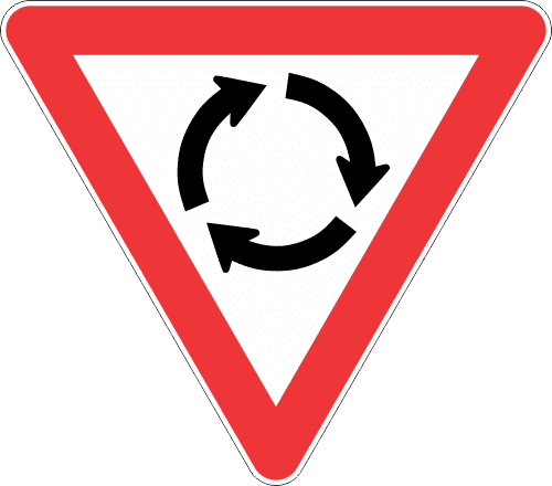 R2.2 - Yield At Mini Circle Road Sign | Safety Signs & Equipment