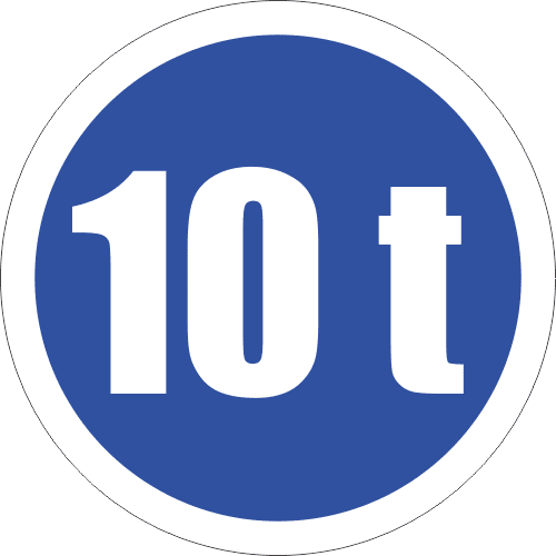 R102 - Vehicles Exceeding Mass Road Only Sign | Safety Signs & Equipment