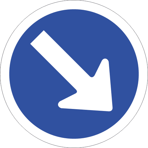 R104 - Keep Right Road Sign | Safety Signs & Equipment