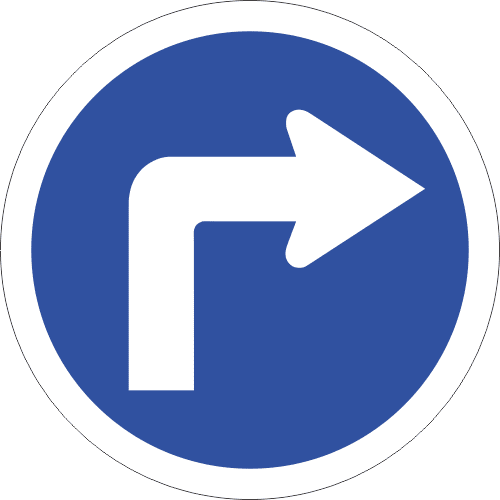 R109 - Turn Right Road Sign | Safety Signs & Equipment