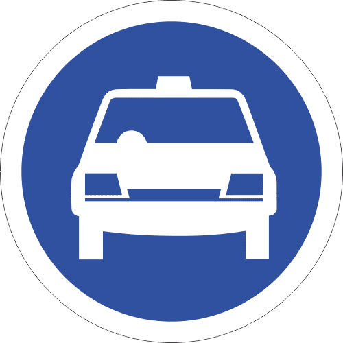 R118 - Taxis Only Road Sign | Safety Signs & Equipment