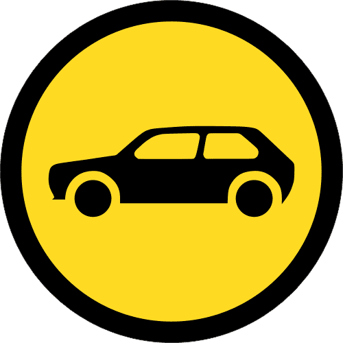 TR117 - Temporary Motor Cars Only Road Sign | Safety Signs & Equipment