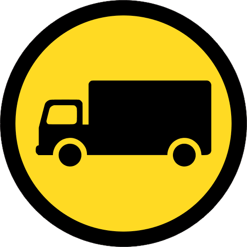 TR123 - Temporary Goods Vehicles Only Road Sign | Safety Signs & Equipment