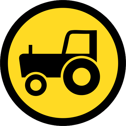 TR130 - Temporary Agricultural Vehicles Only Road Sign | Safety Signs ...