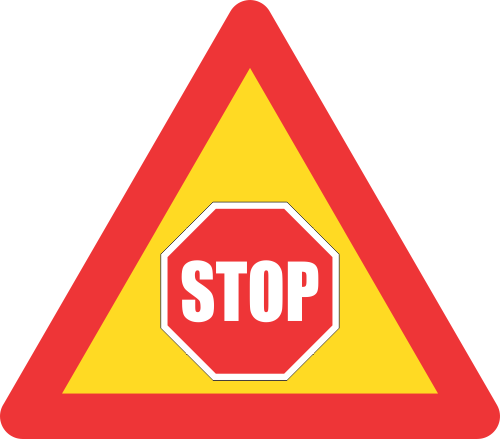 TW302 - Temporary Traffic Stop Control Ahead Road Sign | Safety Signs ...