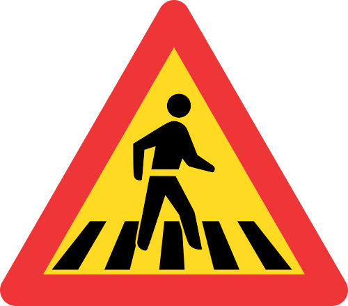 TW306 - Temporary Pedestrian Crossing Road Sign | Safety Signs & Equipment