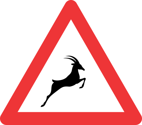 W313 - Wild Animals Ahead Road Sign | Safety Signs & Equipment