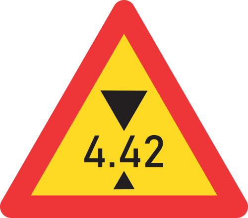 TW320 - Temporary Height Restricted Road Sign | Safety Signs & Equipment