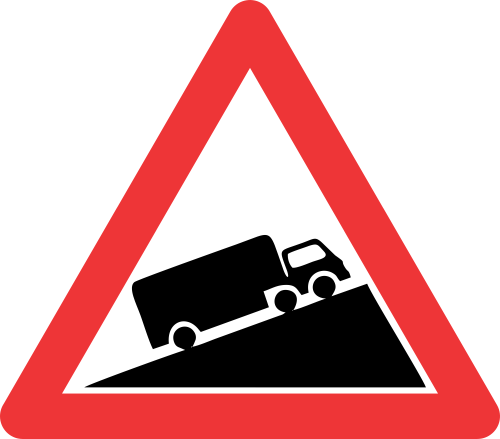 W323 - Steep Ascent Road Sign | Safety Signs & Equipment