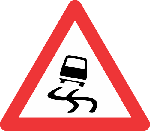 W333 - Slippery Road Road Sign | Safety Signs & Equipment