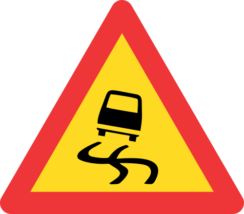 TW333 - Temporary Slippery Road Road Sign | Safety Signs & Equipment