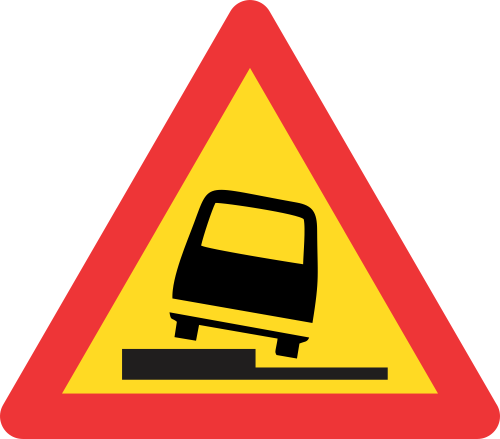 TW341 - Temporary Surface Step Left Road Sign | Safety Signs & Equipment