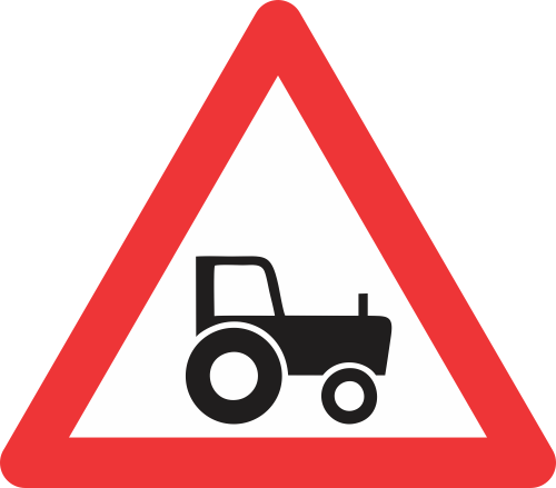 W352 - Agricultural Vehicles Road Sign | Safety Signs & Equipment