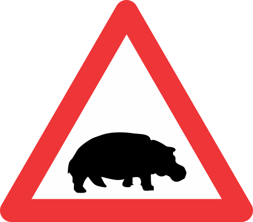 W359 - Hippo Road Sign | Safety Signs & Equipment