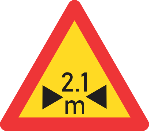 TW360 - Temporary Width Restriction Road Sign | Safety Signs & Equipment