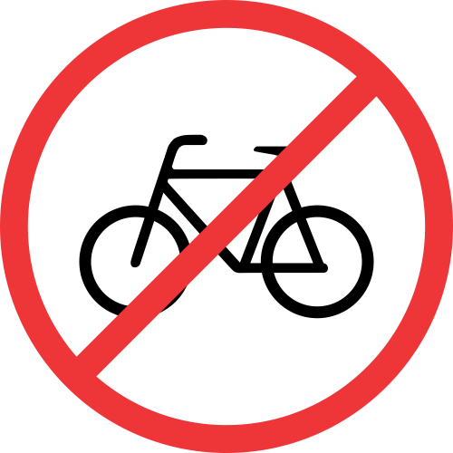 R219 - No Cyclists Road Sign | Safety Signs & Equipment
