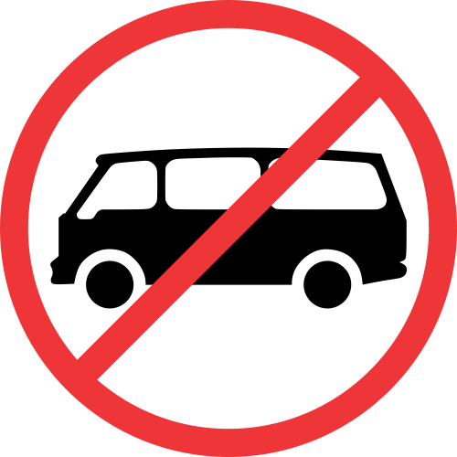 R225 - No Mini-Busses Road Sign | Safety Signs & Equipment