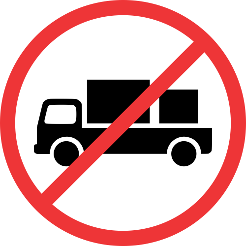 R228 - No Delivery Vehicles Road Sign | Safety Signs & Equipment