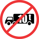 TR229 - Temporary No Goods Vehicles Road Sign | Safety Signs & Equipment