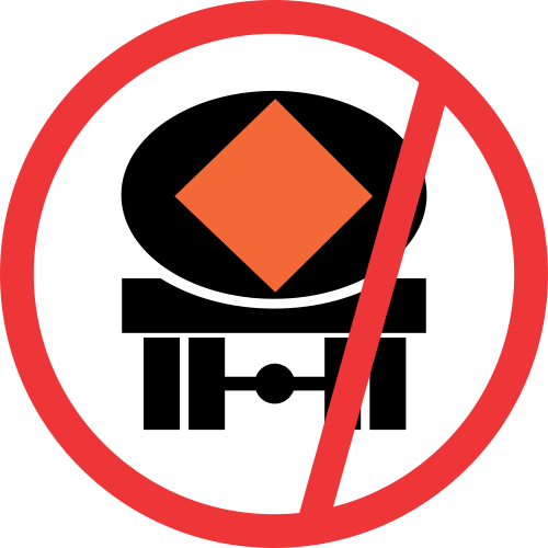 R232 - No Vehicles Conveying Dangerous Goods Road Sign | Safety Signs ...