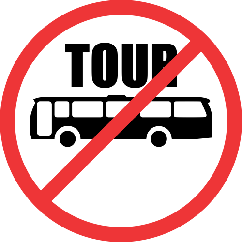 R235 - No Tour Busses Road Sign | Safety Signs & Equipment